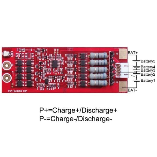 3s~5s 15A PCM BMS for 18V 18.5V Li-ion/Lithium/ Li-Polymer 15V 16V ...