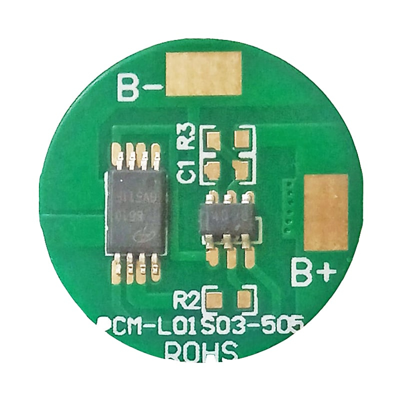 1s 3a Round BMS for 3.6V 3.7V 18650 18500 Li-ion/Lithium/Li-Polymer 3V ...